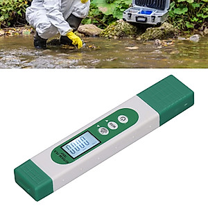 Pen Type Water Quality Meter, High Accuracy Automatic Temperature Compensation Portable Sensitive Probe 5 in 1 Water Tester EC SG Salt TDS Temp for Spas