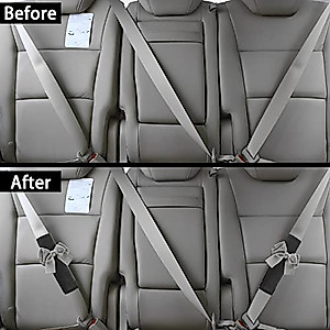 AUCELI 2 Pcs Bow Tie Auto Seat Belt Cover, Soft Ice Silk Car Seatbelt Shoulder Pad for a More Comfortable Driving, Safety Strap Neck Cushion Protector, Car Accessories for Adult Kid