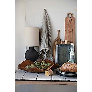 Bloomingville Rectangle Acacia Wood Cheese Square Handle Cutting Board, Brown