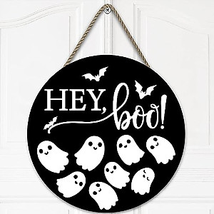 Halloween Decoratoins Welcome Door Sign Halloween Front Door Wall Signs Wood Hanging Decor Wreath Home Party Outdoor Door Hanger
