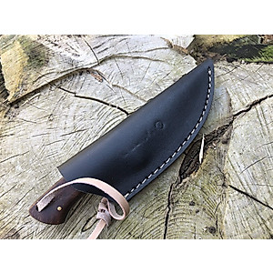 Perkin 6.5 Inches Damascus Steel Hunting Knife With Sheath SK300