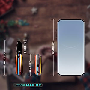 Kizer Serape Series Mini Bay Pocket Knife, 1.9 Inches 154CM Steel Blade EDC Knife, G10 Handle Small Folding Camping Knife Tools V2583C1