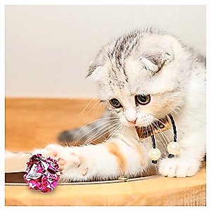 Andiker Cat Toys for Indoor Cats, 4 Big Cat Springs & 8 Small Springs Cat Interactive Toy for Swatting, Biting, Hunting Cat Creative Toy to Kill Time and Keep Fit Colorful Plastic Spring (26pc)