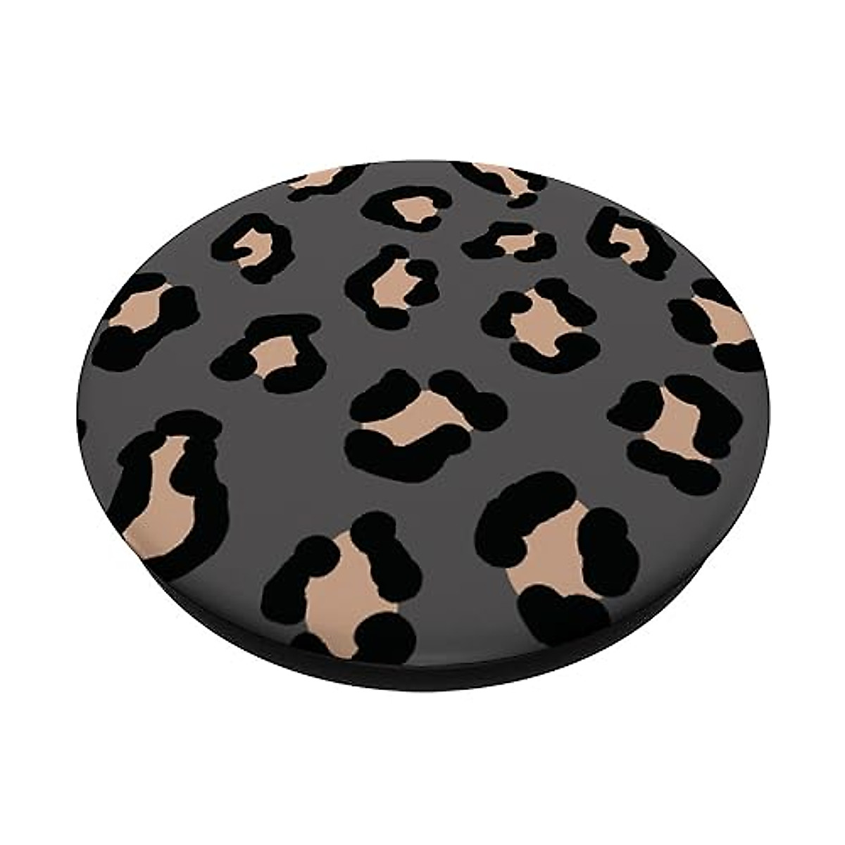 Cute Animal Graphite Cheetah Print Leopard Design PopSockets Standard PopGrip