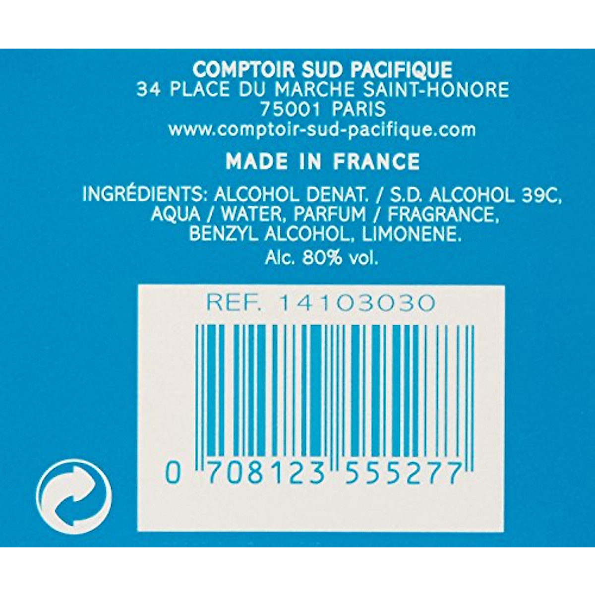 Comptoir Sud Pacifique AMOUR DE CACAO EDT,1 Fl Oz