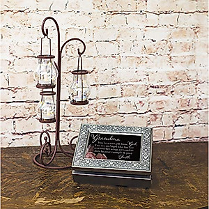 Cottage Garden Grandma You are a Gift from God Inspirational Filigree Jeweled Music Box Plays On Eagle's Wings