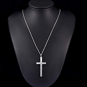 BEILIN 925 Sterling Silver Cremation Jewelry Cross Urn Pendant Memorial Cross Urn Necklace for Ashes