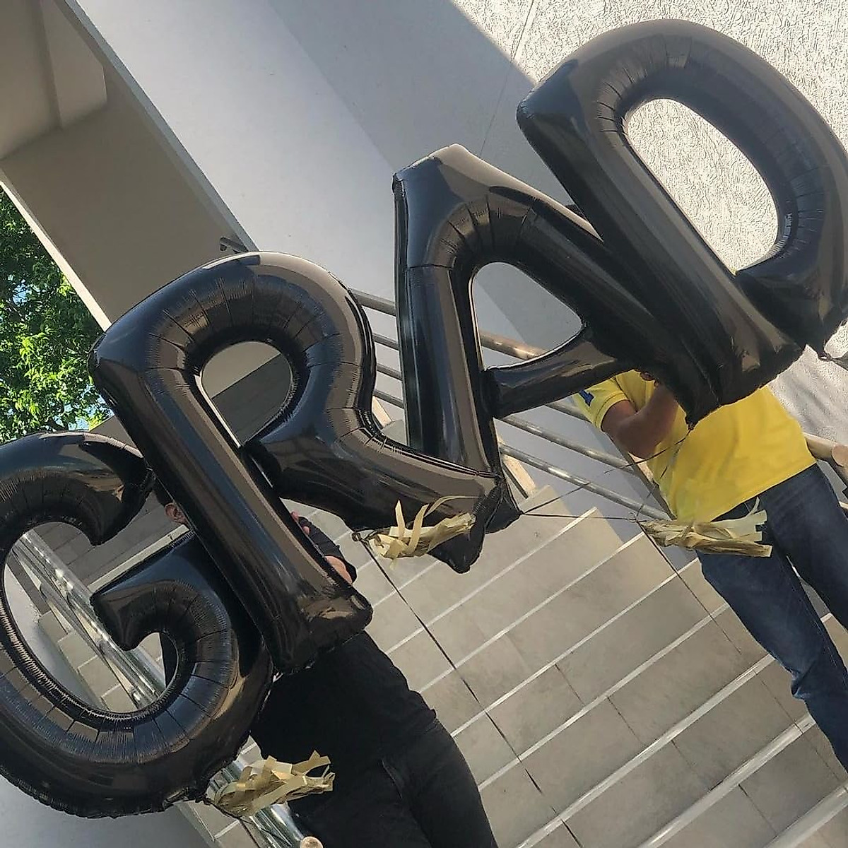 Black Letter K Balloons, 40 Inch Alphabet K Letter Balloons Foil Mylar Big Letter Balloons for Birthday Party Anniversary New Year Graduation Wedding Decorations