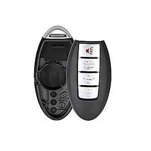 uxcell 4 Buttons Uncut Insert Key Fob Remote Control Case Shell Replacement KR55WK48903 for Nissan Altima 2007-2012 Maxima 2010-2014