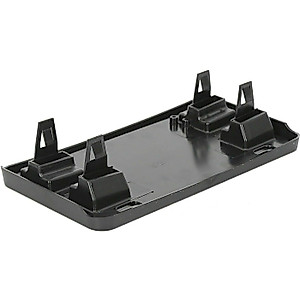 DAT AUTO PARTS Front Bumper License Plate Frame Tag Mounting Bracket Holder Replacement for 2015-2017 Ford F-150 Series Non Turbo Black Textured Plastic FO1068165 FL3Z17A385A