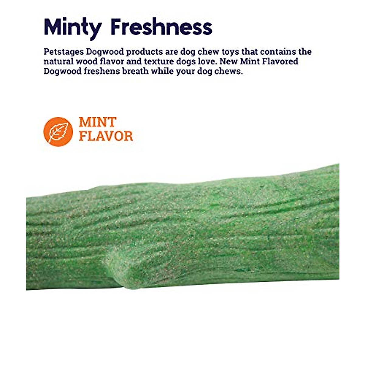 Petstages Dogwood Wood Durable Dog Chew Toys, Real Wood & Mint, 2-Pack, Large