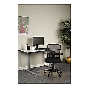 Alera ALEET42ME10B Etros Series 18.03 in. to 21.96 in. Seat Height Mesh Mid-Back Chair - Black