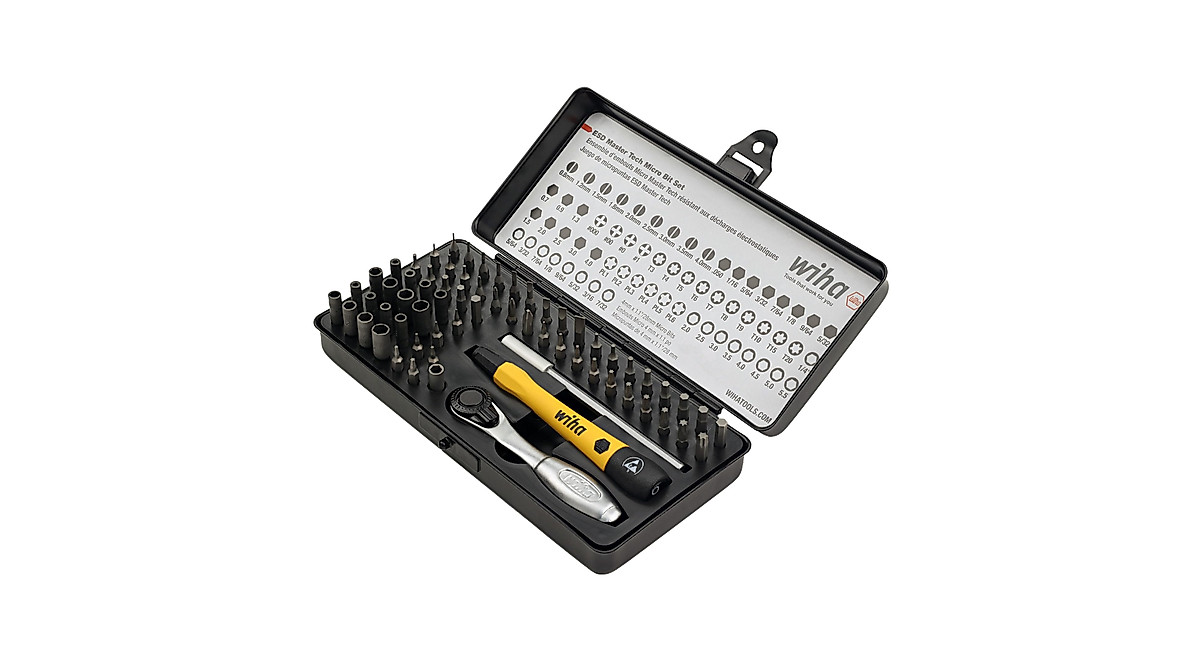 Wiha ESD Safe Master Technician Ratchet & MicroBits Set