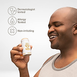 Hume Supernatural Aluminum Free Deodorant for Women & Men - Safe for Sensitive Skin - Probiotic, Plant-Based, Baking Soda Free, Aloe, & Cactus Flower, Anti Sweat, Stain & Odor - Amber Woods, 1-Pack