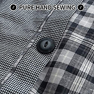 Simple&Opulence 100% Cotton Black and White Buffalo Check Plaid Duvet Cover Set, 3 Pieces Bedding Set Including1 Comforter Cover and 2 Pillow Shams (Queen, Black and White)