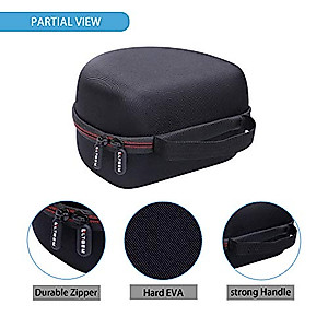 LTGEM Storage Travel Protective Carrying Case for Audio-Technica ATH-M50X/M30x/M20X/M20xBT/M40x/M50xBT2/M60X/M70X/ATH-M50xSTS XLR Professional Studio Monitor Headphones(Black+Grey)