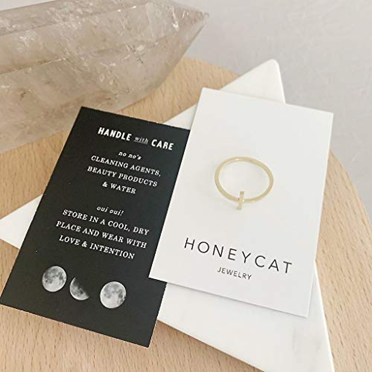 Honeycat Petite T-Bar Bar in Gold, Rose Gold, or Silver | Minimalist, Delicate Jewelry (Gold, 7)