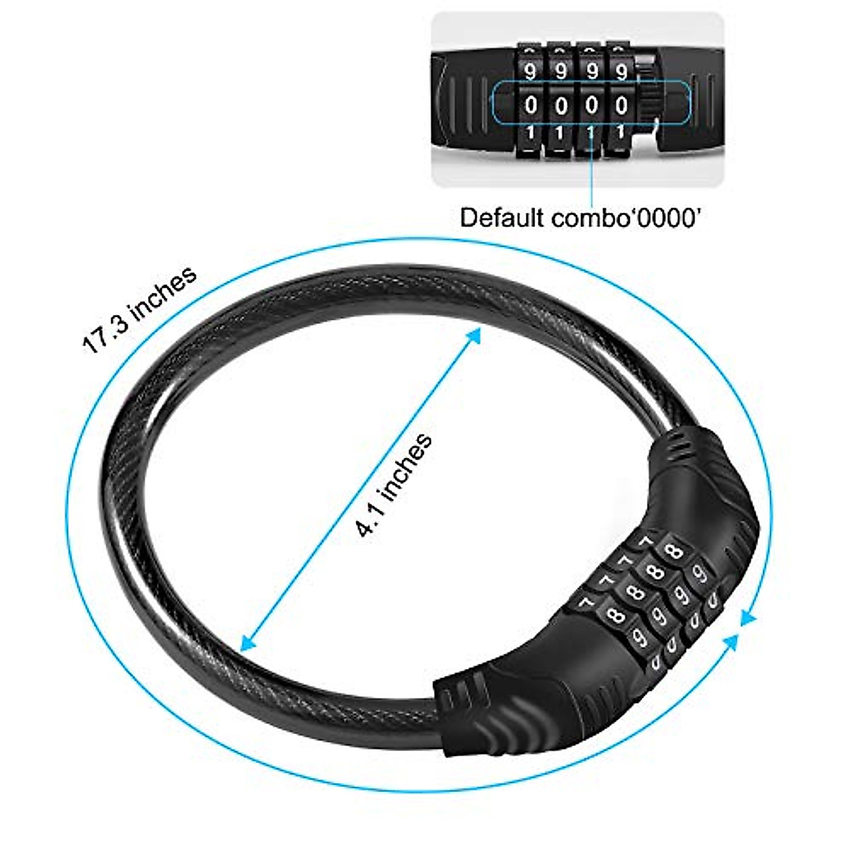 Rofio 2 Pack Refrigerator Lock, Upgraded 4 Digit Fridge Lock for French-Door Refrigerators, Cabinet Locks, Easy to Set and Use