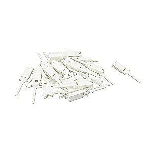 Bitray Flat Test Hook Clip Mini SMD White IC Test Hook Clip Grabbers Probe Jumper for Electronic Experiment - 30PCS