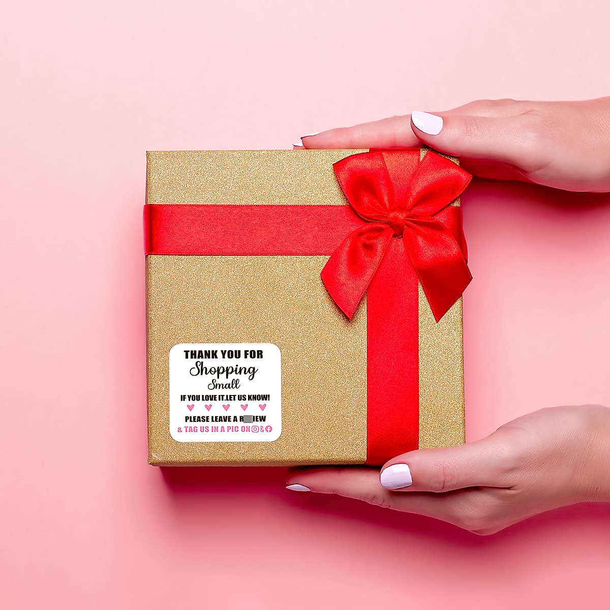 Littlefa If You Love it Let Me Know Stickers,Thank You for Your Order Sticker,Cute Small Business Envelopes Seal Stickers,Leave a Review Sticker for Business Packaging 500 PCS