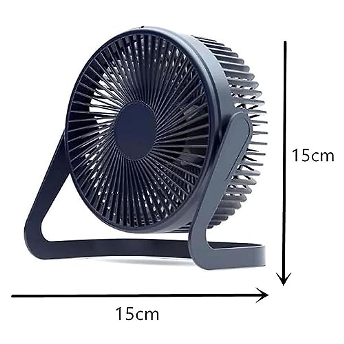 DHAEY Mini Fan Fan USB Plug-in Desktop Fan, Mini Fan with 5 Large Wind Blades, 360° Rotation Adjustable Angle Desk Fan Outdoor
