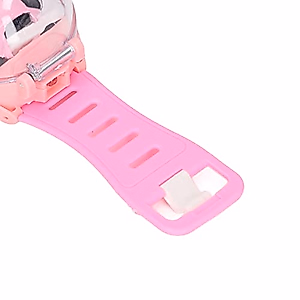 CUTULAMO Mini Watch RC Car Toy, 2.4G Independent Signal Watch RC Car Toy Dust Cover USB Cable for Outdoor(Pink Type 1)