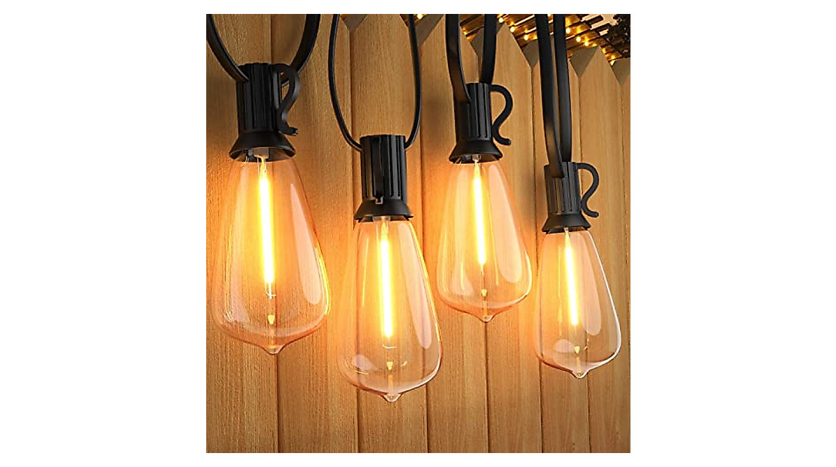 Afirst Outdoor LED String Lights - 20FT Waterproof Patio Lights