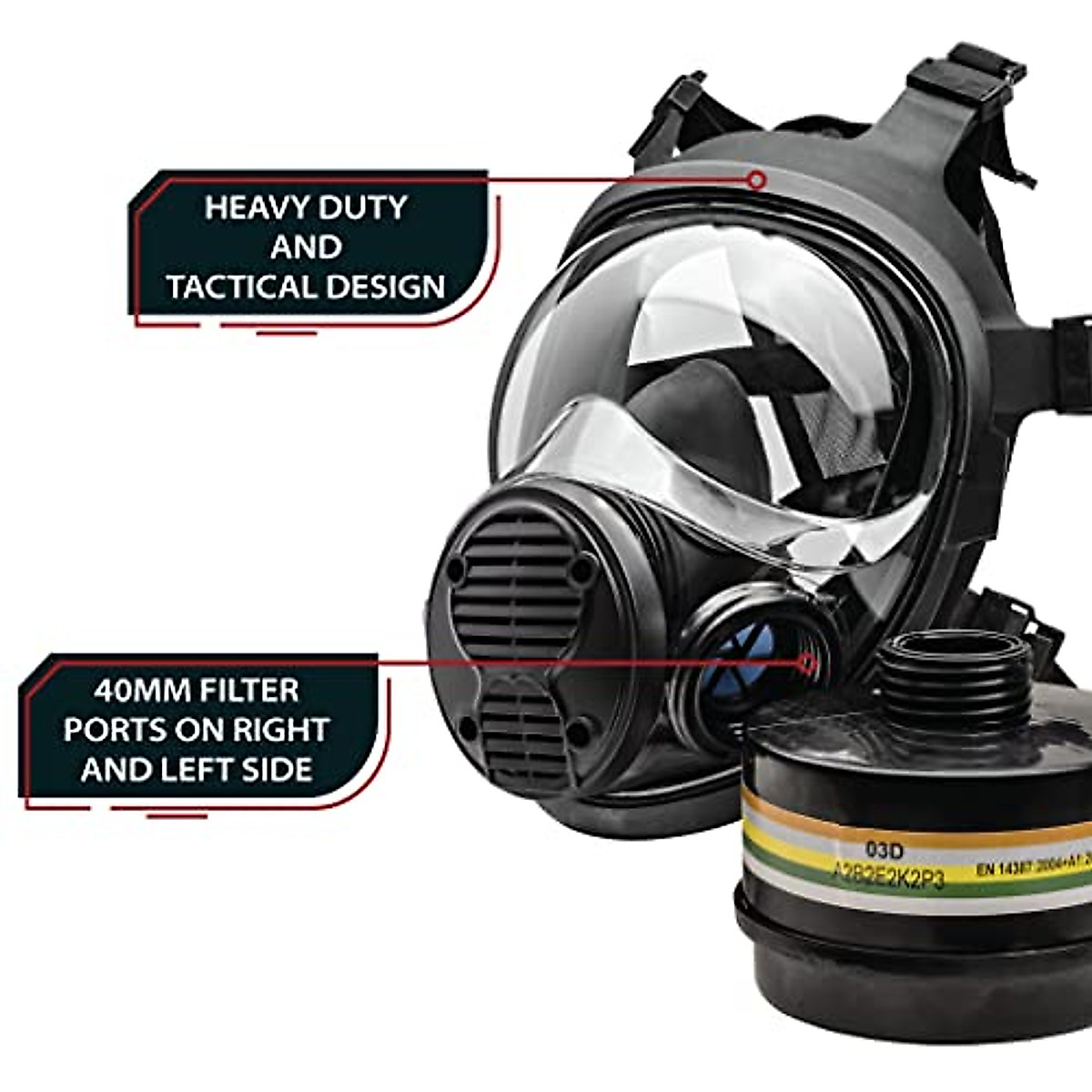 Parcil Distribution NB-100 Full Face Tactical Respirator
