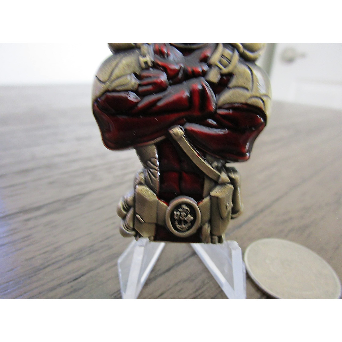 Oneworldtreasures Superhero Deadpool Dead Pool Marvel USN Chief CPO Challenge Coin