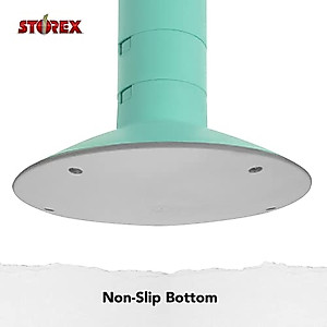 Storex Active Tilt Stool – Ergonomic Seating for Flexible Office Space and Standing Desks, Adjustable 12-24 Inch Height, Teal (00325A01C)