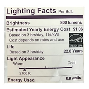 Philips Soft White A19 LED 60W Equivalent Dimmable WiZ Connected Smart Light Bulb 4 Pack