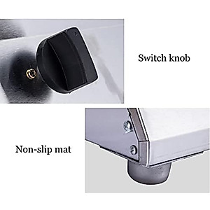 Commercial Gas Stove, Stainless Steel Commercial Canteen Restaurant High-Power Gas Stove, Suitable for Liquefied Gas Casserole Gas Stove,Liquefied gas,D (Natural gas A)