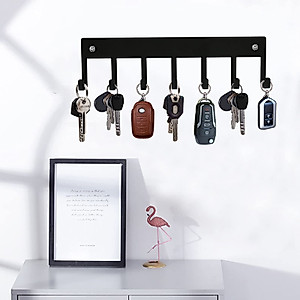 Myartte Key Holder Key Hooks Wall Decorative Zinc Alloy Key Organizer Rack with Screws and Sticker for Entryway, Kitchen, Bedroom, Organize Car Keys, House Keys, Small Accessories and Jewelry