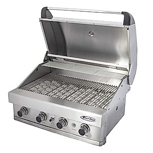 Barbeques Galore Turbo 32-inch 4-Burner Built-in BBQ Gas Grill - Natural Gas - BTH3221NG