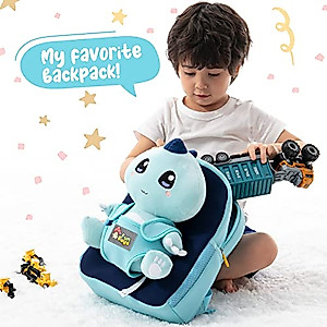 Kawaii Dinosaur Backpack for kids 3-5, Toddler backpack for boys girls, Kids' backpacks, Preschool backpack for kids 5-7, Kindergarten backpack, Toddler Bookbag, Dino Backpack for boys 4-6, Pre K Bag