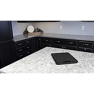 Nifty Small Appliance Rolling Tray - Black, Home Kitchen Counter Organizer, Integrated Rolling System, Non-Slip Pad Top for Coffee Maker, Stand Mixer, Blender, Toaster