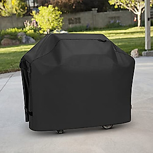Unicook Grill Cover 55 Inch, New Version Heavy Duty Waterproof BBQ Cover, All Weather Resistant Shell with Rip-Proof Lining, Durable BBQ Grill Cover, Compatible with Weber Char-Broil Grills and More