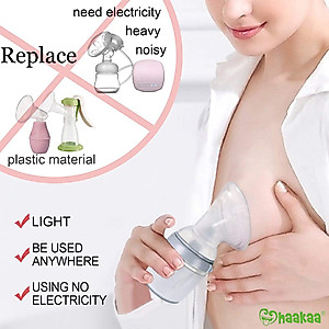 haakaa Manual Breast Pump Breast Milk Collector Gen 3 Multi-Functional Feeding Set 5.4oz/160ml