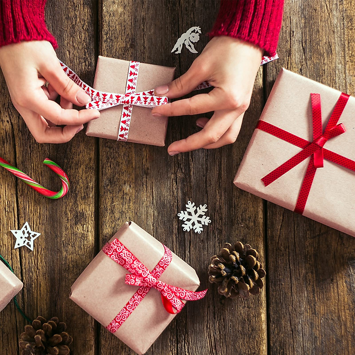 TUPARKA 100 Sheets Kraft Tissue Paper 14 inch x 20 inch Gift Wrap Paper Bulk Brown Wrapping Paper for Birthday Party Holiday Wedding Crafts Decor