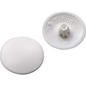 Hardware & Outdoor Screw Cap Covers - Number 2 Square Drive Screws, White (100 per Pack)