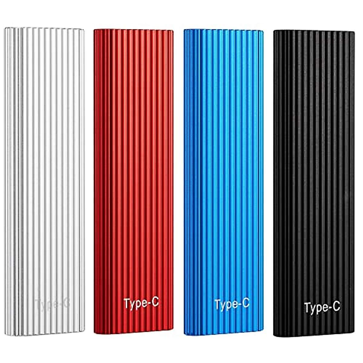 Mersuii Mini Solid State Drive for Laptop Windows 7 Mac Shockproof Portable Mobile Solid State Drive 1TB Red