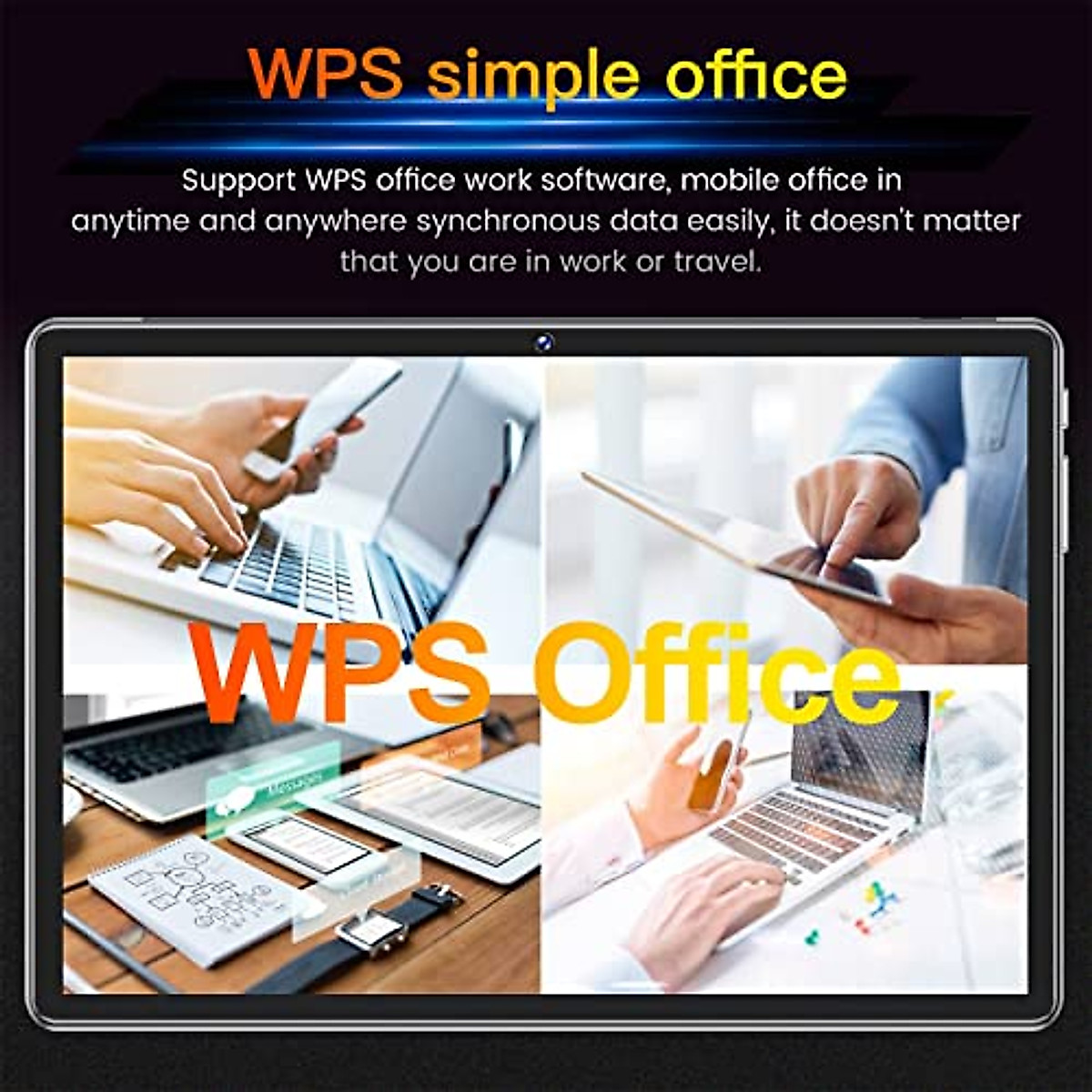 Tablet Android 10.0 Operating System 10.1-inch HD Display Quad Core Processor 2GB RAM and 32GB ROM TF Expansion Support Built-in WiFi Bluetooth GPS Tablet