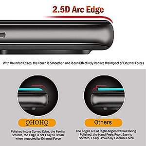 QHOHQ 3 Pack Screen Protector for Samsung Galaxy A52 4G/A52 5G/A52S 5G with 3 Pack Camera Lens Protector, Tempered Glass Film, 9H Hardness, HD, Anti-Scratch, 2.5D Edge, Anti-Fingerprint, Easy to install