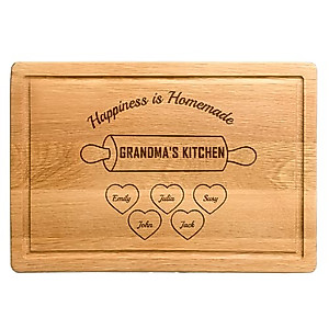 Personalized Gifts for Grandma Kitchen for Mothers Day, Cutting Board, Custom Engraved Serving Board or Decor, Customized Mom and Grandma Gift, Decor for Grandma's Kitchen, Engraved Sign, Christmas