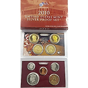 2010 S US Silver Proof Set Comes in the packaging from the Mint Proof