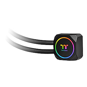 Thermaltake TH120 ARGB Motherboard Sync Edition Intel/AMD/AM5 All-in-One Liquid Cooling System 120mm High Efficiency Radiator CPU Cooler CL-W285-PL12SW-A, Black