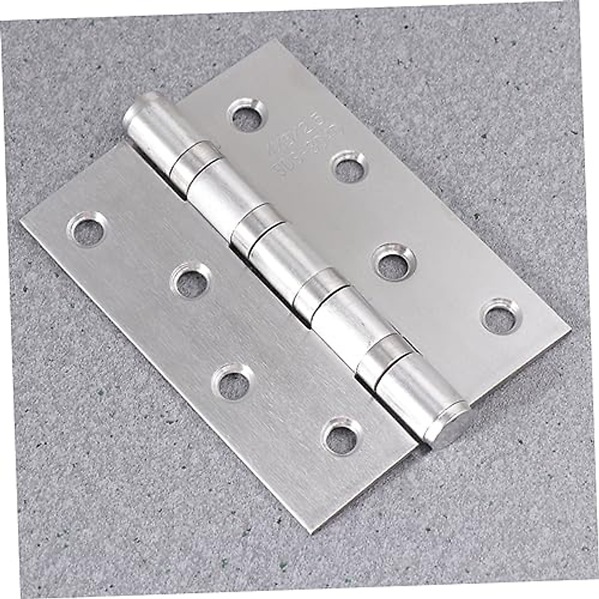 DOITOOL 6 Pcs 4 Home Furniture Hardware Interior Hinge with Screws Folding Door Hinge Folding Hinge Plated Hinge Bearing Steel Hinge Mute Flat Hinge Door Loose-Leaf Hinge Bearing Household