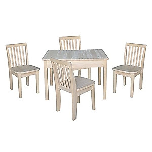International Concepts Table With 2 Mission Juvenile Chairs, Rich Mocha