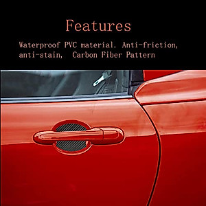 Car Door Bowl Handle Anti-Scratch Protection Cover for F*ord EcoSport 2018-2022/ Edge 2015-2022/ Escape 2020-2022/ Expedition 2018-2022 ， Car Door Handle Sticker Protective Films