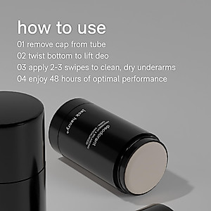 Jack Henry Natural Deodorant - Long Lasting Sandalwood & Pink Pepper - Aluminum Free Deodorant w/ 48-Hour Odor Protection - Creamy Shea Butter & Refreshing Citrus Scent - Deodorant for Men & Women